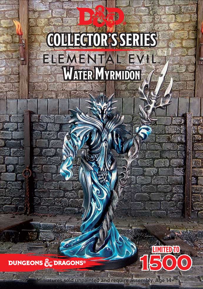 D&D Collectors Series Miniatures Elemental Evil Water Myrmidon - Hobby ...