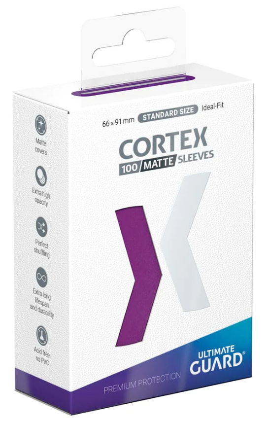 Ultimate Guard Cortex Sleeves 100ct - Matte Purple - Hobby Lords