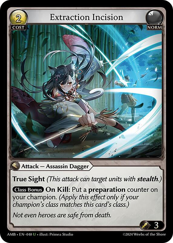 Extraction Incision - Mortal Ambition - (Foil) - Coll # 40 - Hobby Lords