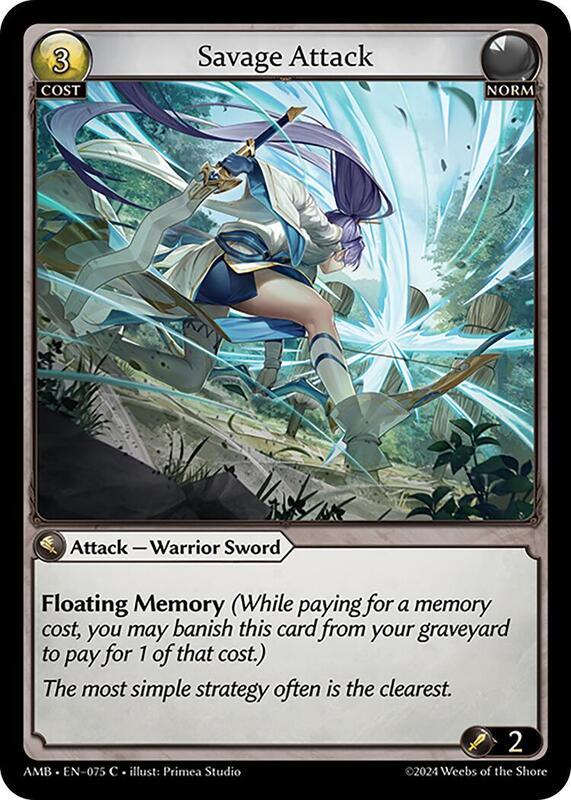 Savage Attack - Mortal Ambition - (Foil) - Coll # 75 - Hobby Lords