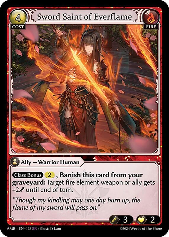 Sword Saint of Everflame - Mortal Ambition - (Normal) - Coll # 122 ...