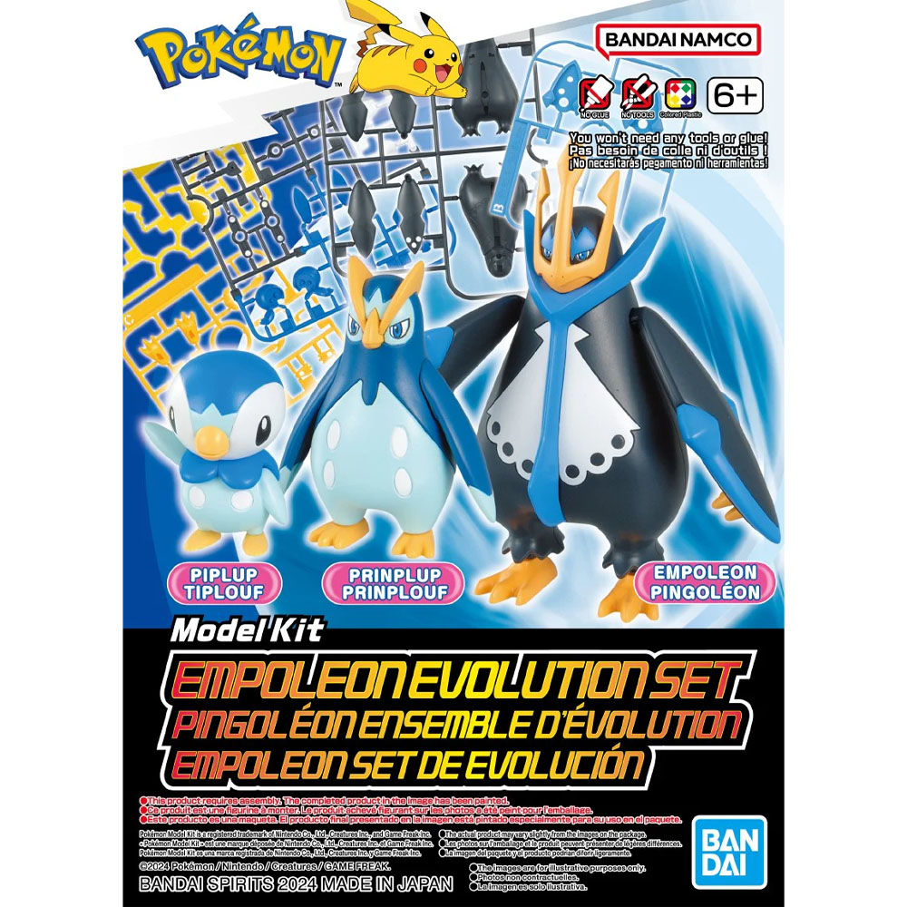 Pokemon Model Kit Empoleon Evolution Set - Hobby Lords