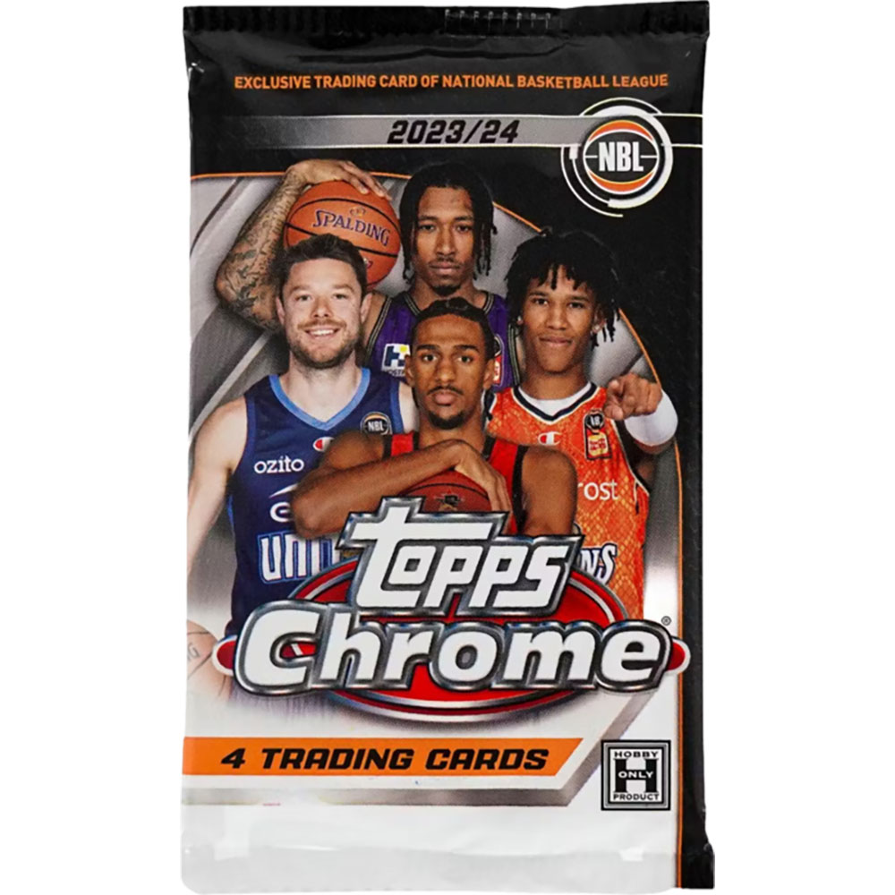 TOPPS Chrome 2024 NBL Basketball Cards - Booster Pack - Hobby Lords