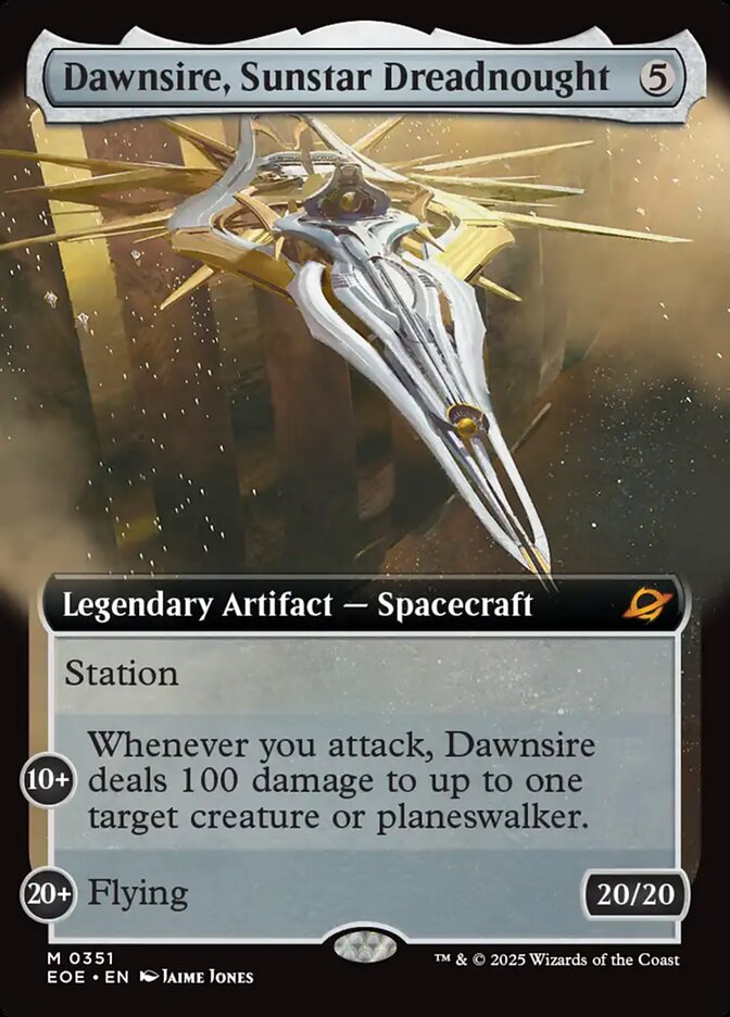 Dawnsire, Sunstar Dreadnought - Edge of Eternities - (EOE) - foil - Coll # 351 - Hobby Lords