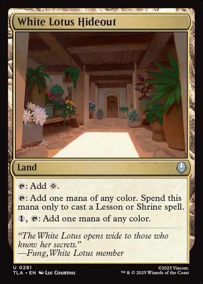 White Lotus Hideout - Avatar: The Last Airbender - (TLA) - Non Foil ...
