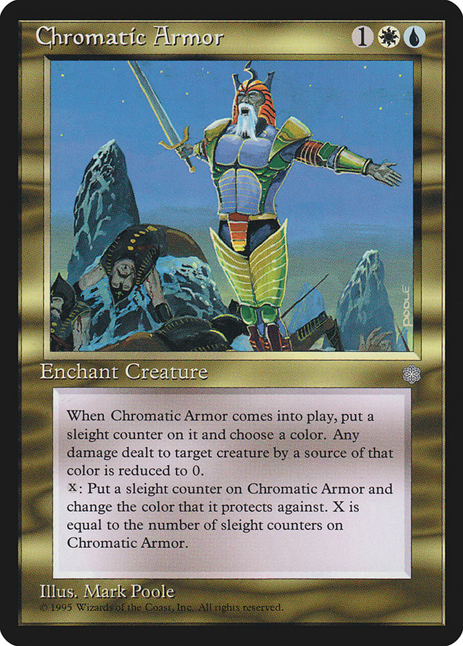 Chromatic Armor - Ice Age - (ICE) - Non Foil - Coll # 283 - Hobby Lords
