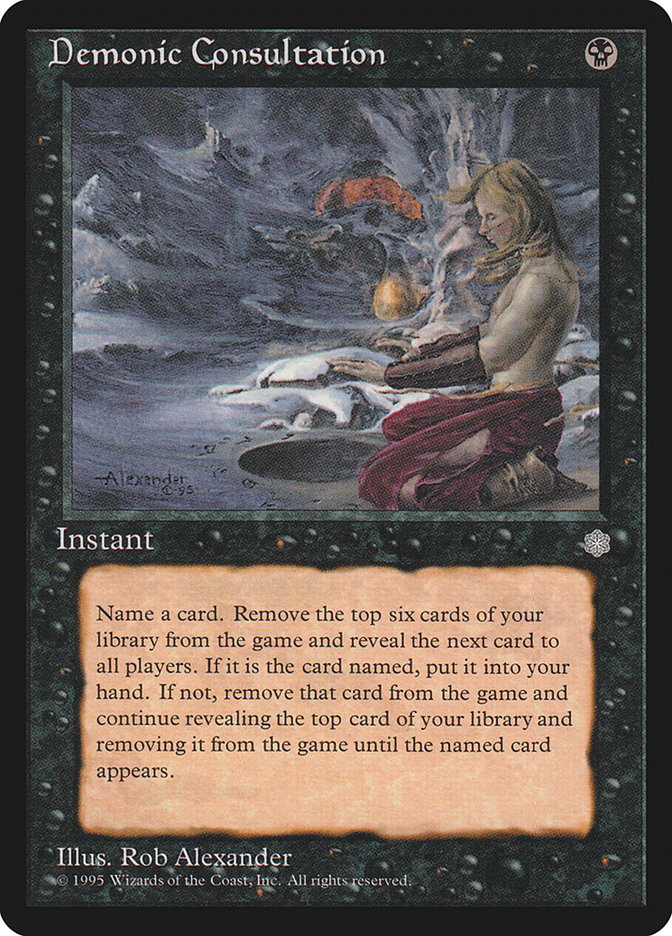 Demonic Consultation - Ice Age - (ICE) - Non Foil - Coll # 121 - Hobby ...