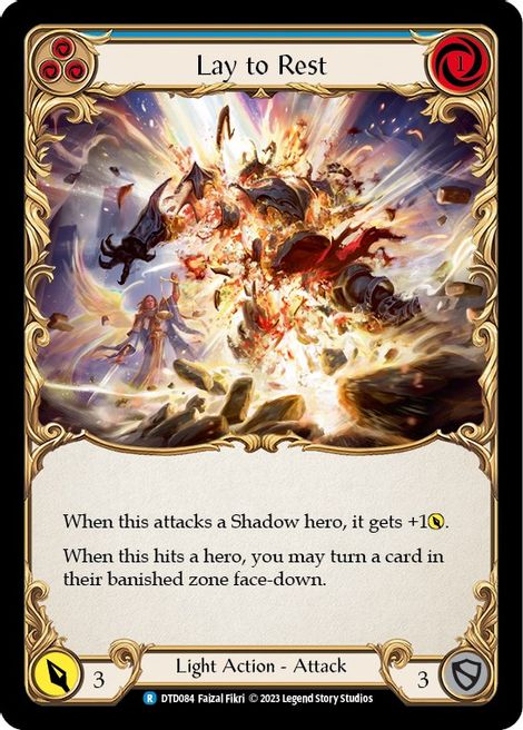 Lay to Rest - DTD084 - (Blue) - Non Foil - Rare - Dusk to Dawn - Hobby ...